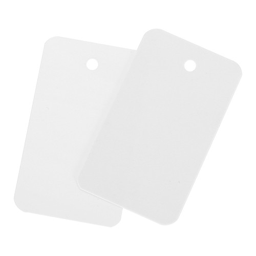 Waterproof Eyelet Hole Plastic Tags,Outdoor Tags,3.5x6cm White 100 Pcs ...