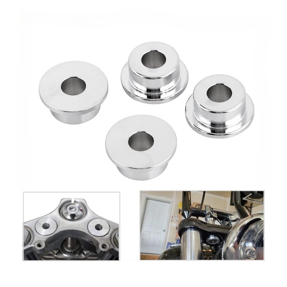 Handlebar Riser Bushings Mount for Harley Softail Dyna Sportster(1973 ...