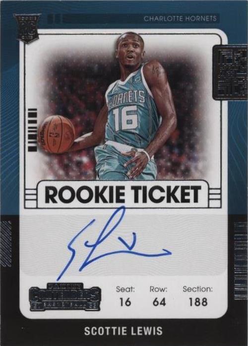 2021-22 Panini Contenders - Rookie Ticket Variation Scottie Lewis #140 ...