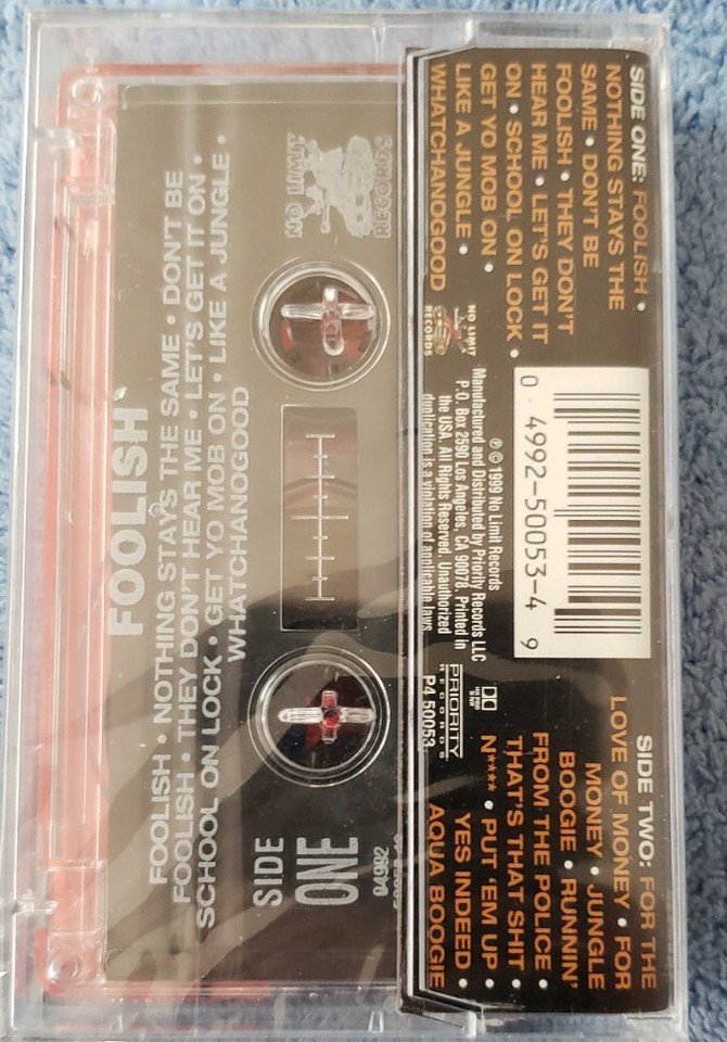 Foolish Soundtrack By Master P 1999 No Limit Records Brand New Cassette ...