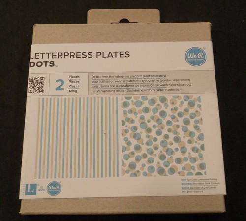 We R Memory Keepers Letterpress Plates 2 Piece Set Dots | eBay