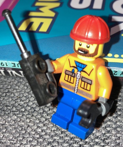 Lego Construction Worker minifig walkie talkie spanner minifigure city ...