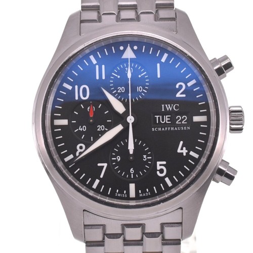 IWC SCHAFFHAUSEN Pilot watch IW371704 Chronograph Automatic Men's Watch ...