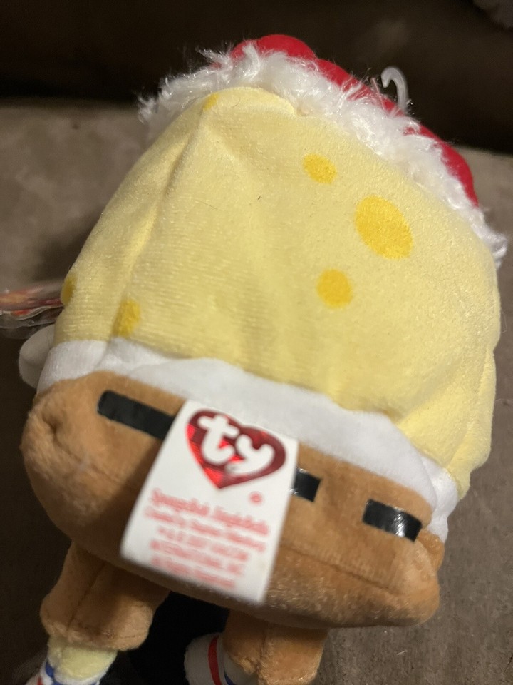 Ty beanie babies spongebob squarepants singling a christmas carol. mwmt ...