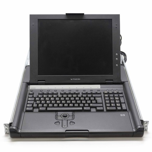 HP COMPAQ TFT5600 15" RKM CONSOLE RACK KVM RACKMOUNT KEYBOARD WITH PS2 ...