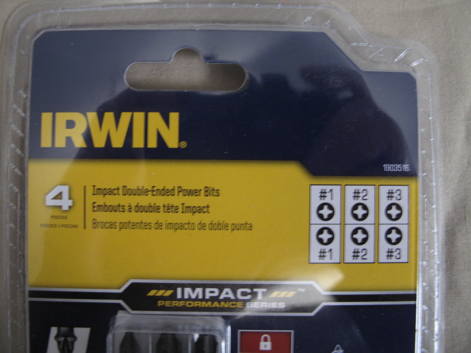 (1) NEW Irwin Impact Double Ended Power Bits 1903516 Phillips #1 #2 #3 ...