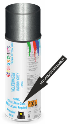 VW Golf R R Indium Grey LR7H/X3 METALLIC Direct Gloss Shine Aerosol ...