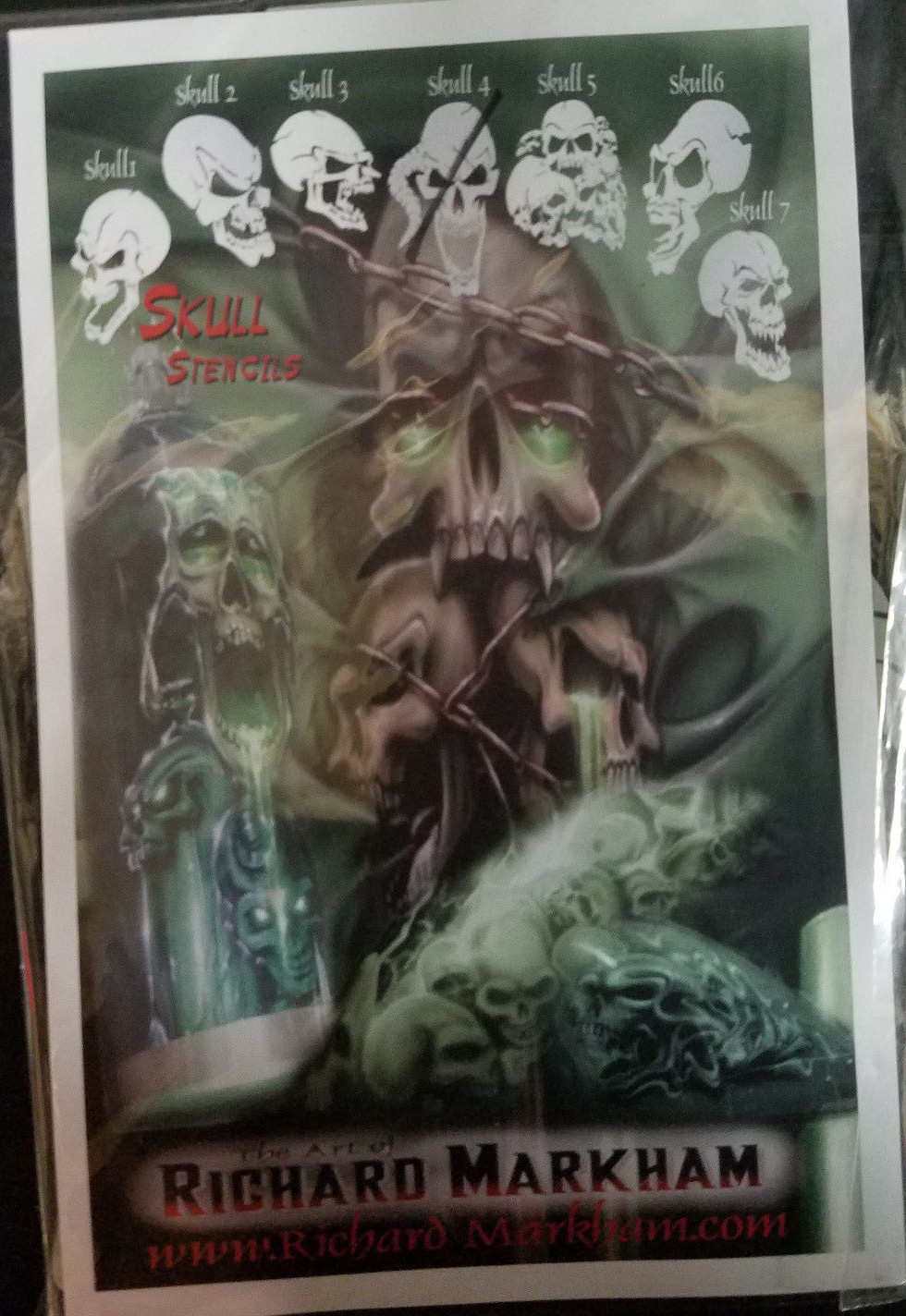 Richard Markham Skull #4 Stencil - 4841-04 | eBay