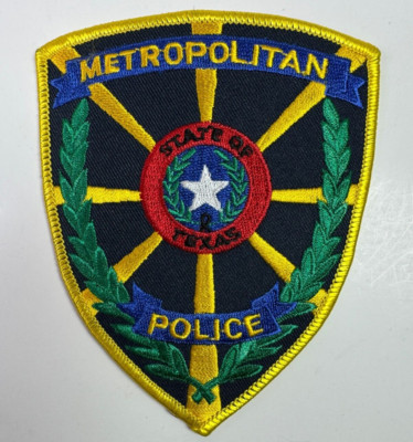 Metropolitan Police Texas TX Patch P5 | eBay