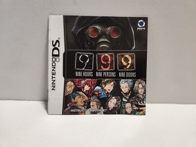 999 Nine Hours Nine Persons Nine Doors (Nintendo DS) Original Manual ...