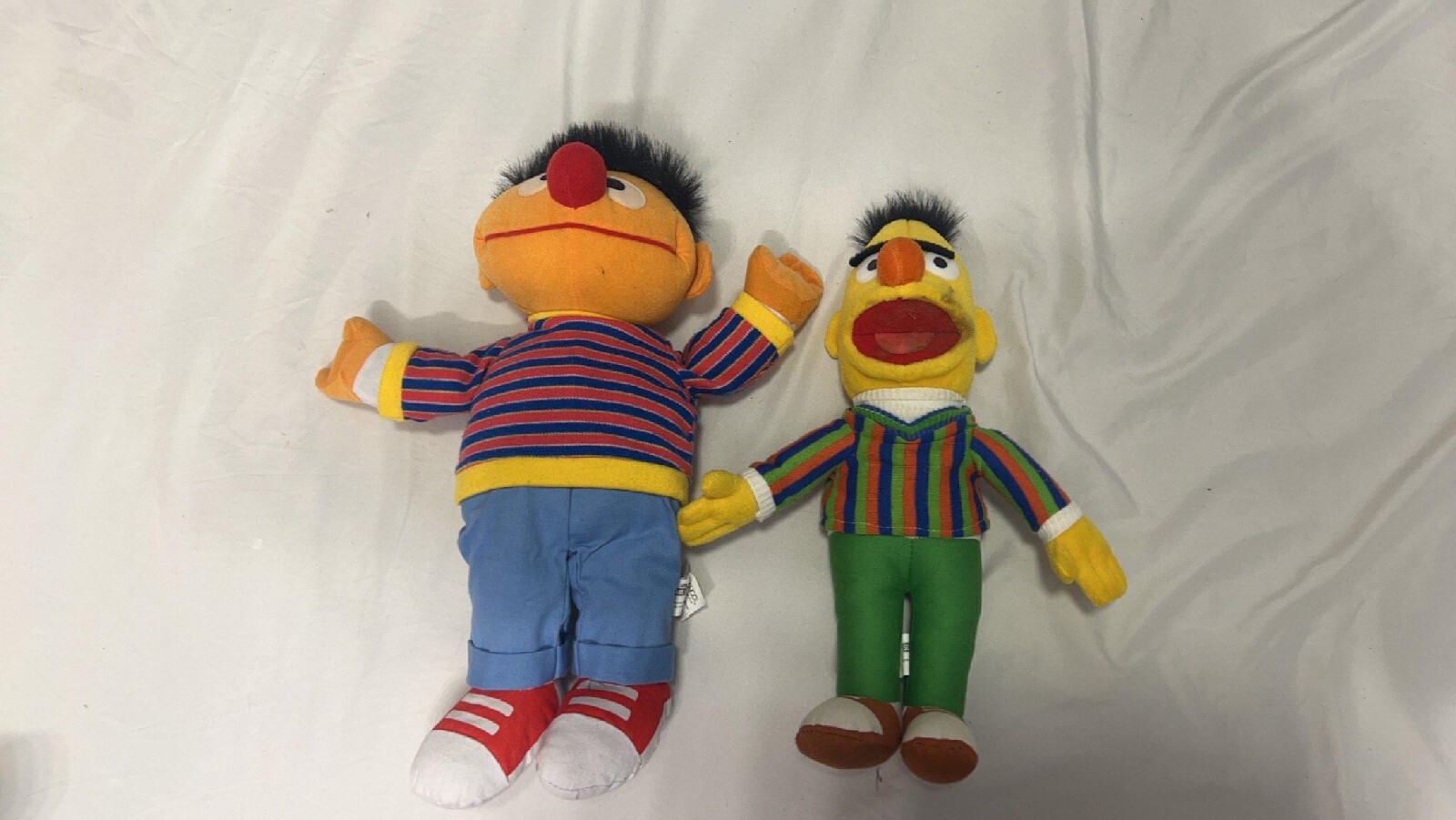 Sesame Street Burt & Ernie Vintage 1984 Sesame Street Soft Doll Plush ...