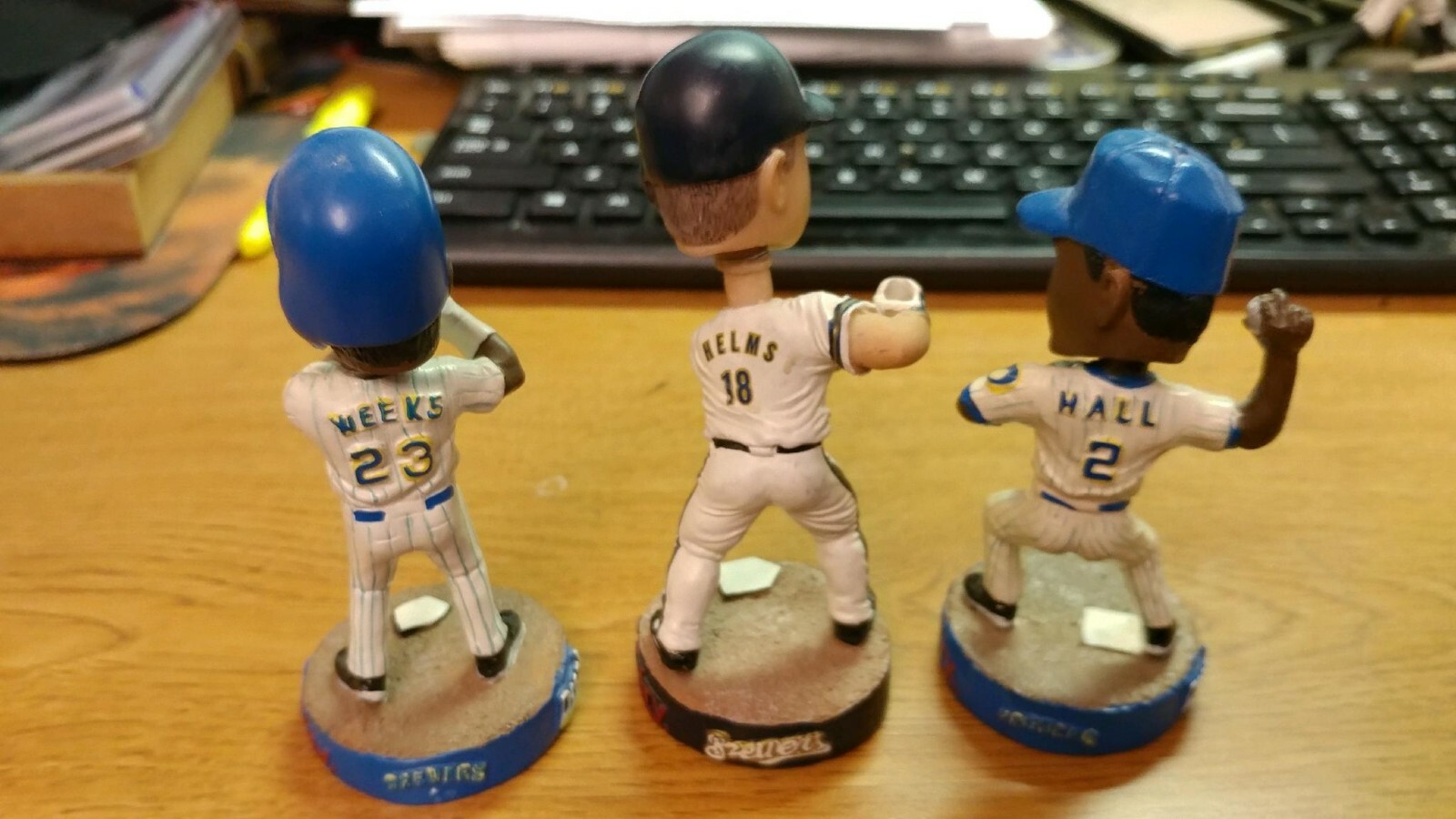 PRE-OWNED MLB MILWAUKEE BREWERS 3 MINI BOBBLEHEADS | eBay