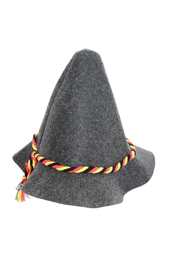 Seppelhut "FAN" Deutschland Fahne Trachtenhut Zipfelhut Filzhut grau ...