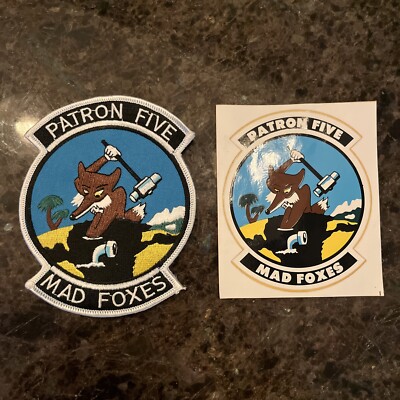 Patron Five Mad Foxes Patch Sticker | eBay