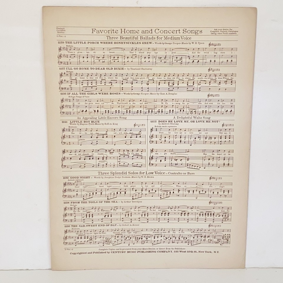 Antique 1908 Ave Maria Hear Us O Father Sheet Music b H Millard | eBay