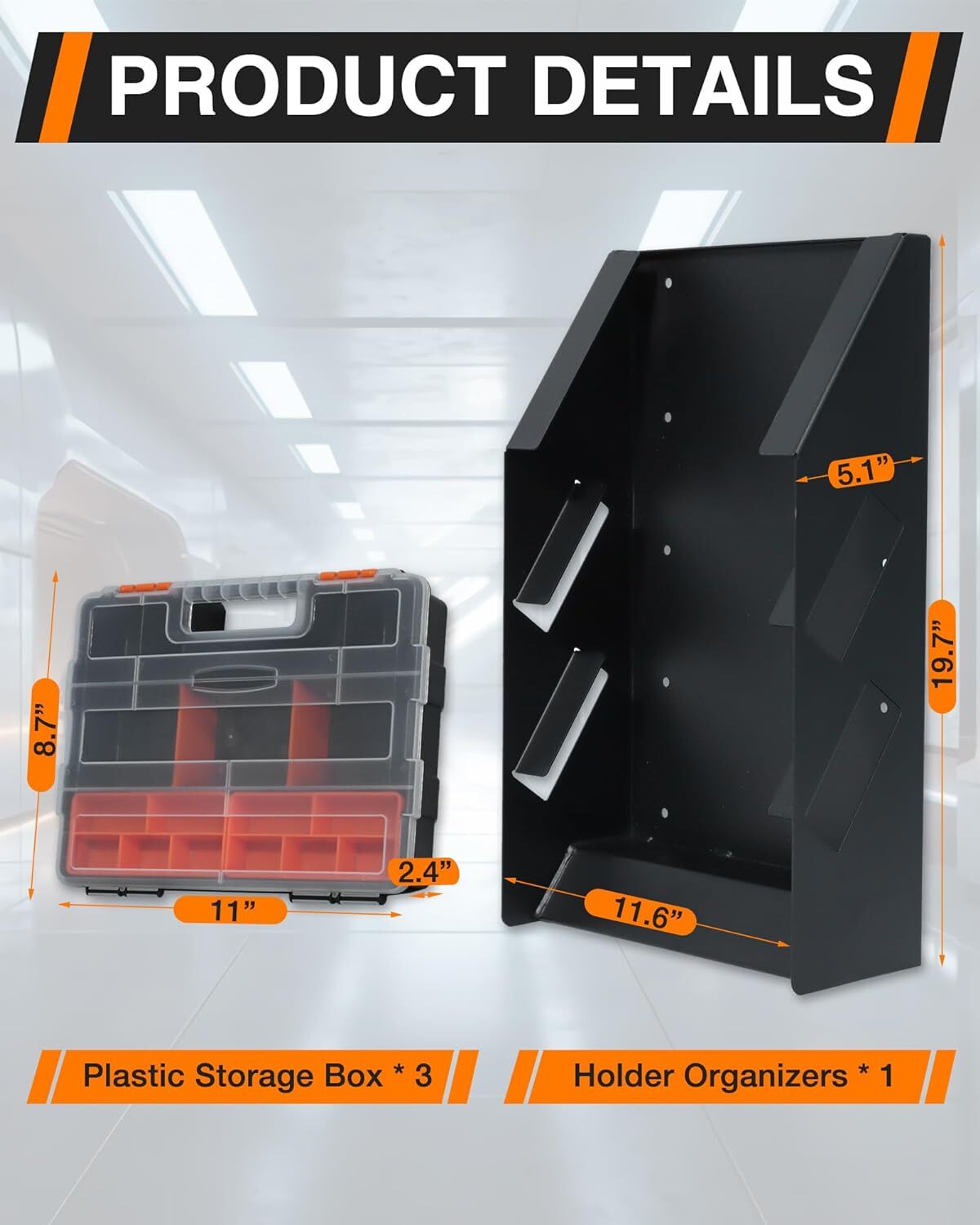 Lockable Van Storage Cabinet 46" Tool Cabinet w/ Ajustable Shelves ...