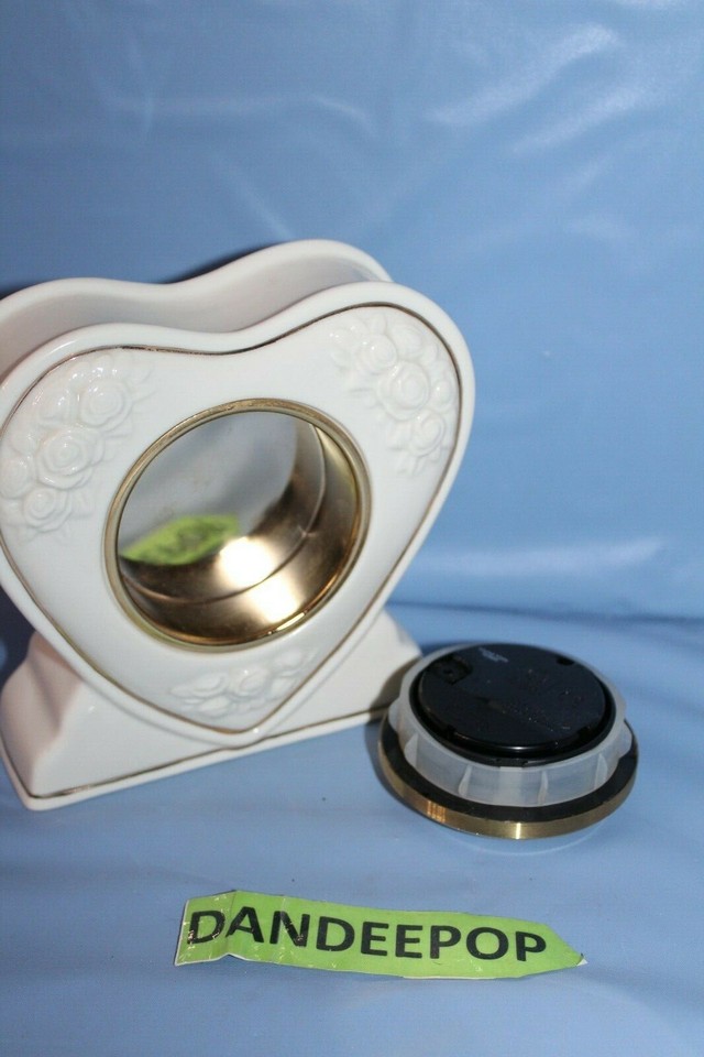 Lenox Heart Roses Home Mantle Shelf Clock | eBay