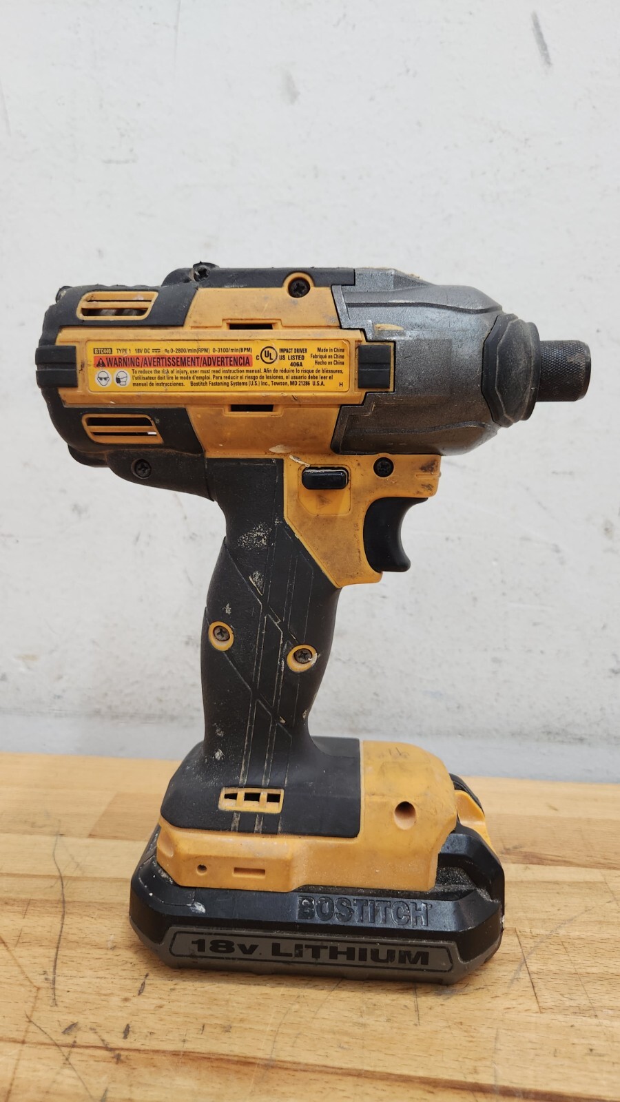 Bostitch BTC440 18V 1/4” Hex Chuck Lithium Impact Driver W/ BTC480L ...