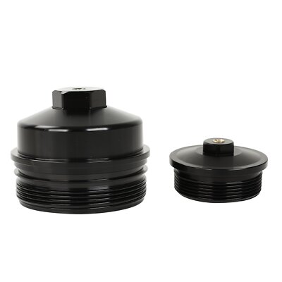 Billet Oil & Fuel Filter Caps For 03-07 Ford F-Series 6.0L Powerstroke ...