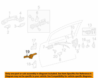 68620-76010 Toyota Check assy, front door, lh 6862076010, New Genuine ...
