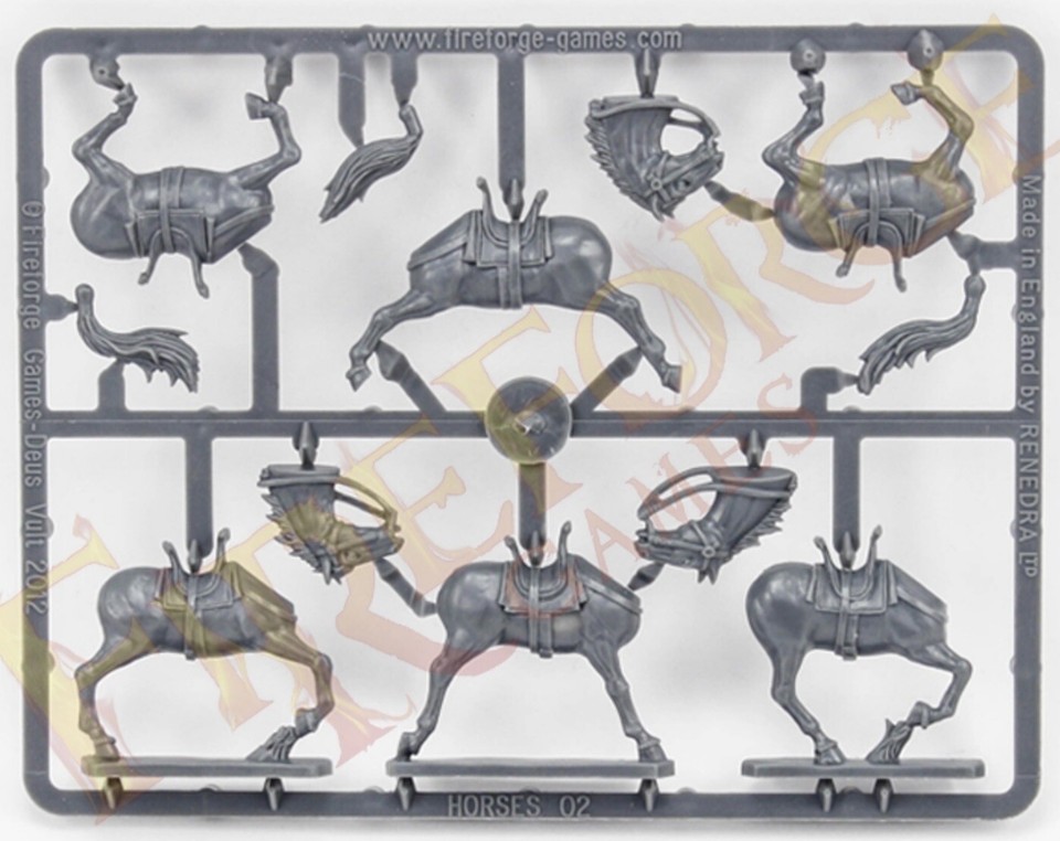 🌳28mm Mounted Templar Knights Deus Vult Fireforge Games Dark Ages ...