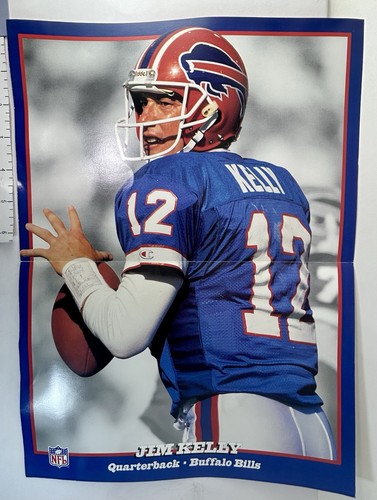 Vintage 1993 Jim Kelly Poster - General Mills Wheaties 11x16 Buffalo ...