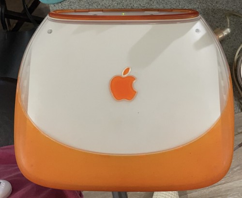 Apple Tangerine Clamshell iBook G3 300mhz OS 9 & 10 Mac Legally Blonde ...