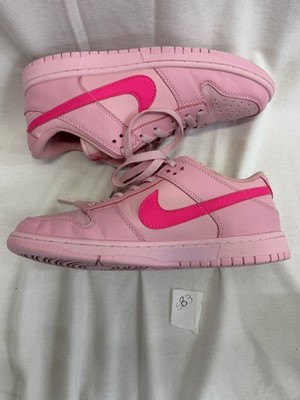 Nike Men’s 7 Triple Pink Dunk Low Basketball Sneakers Shoes | eBay