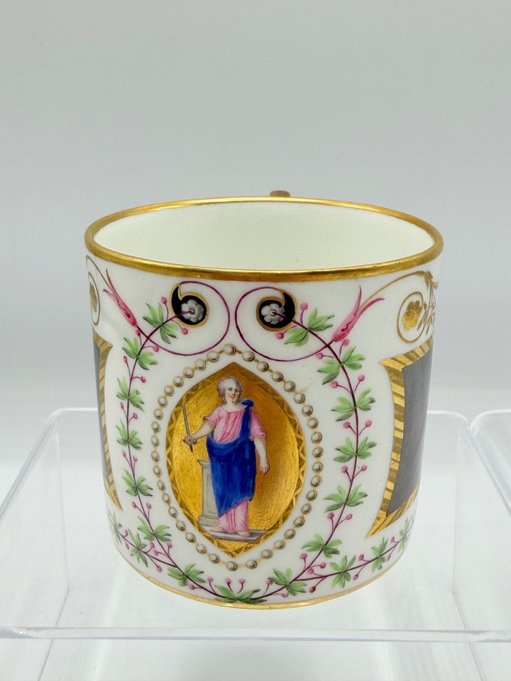 Antique Imperial Royal Vienna Porcelain Cup and Saucer, 1787 | eBay