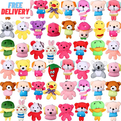 100 Pack Mini Plush Animals Toys Set Small Stuffed Animals Toys Small ...