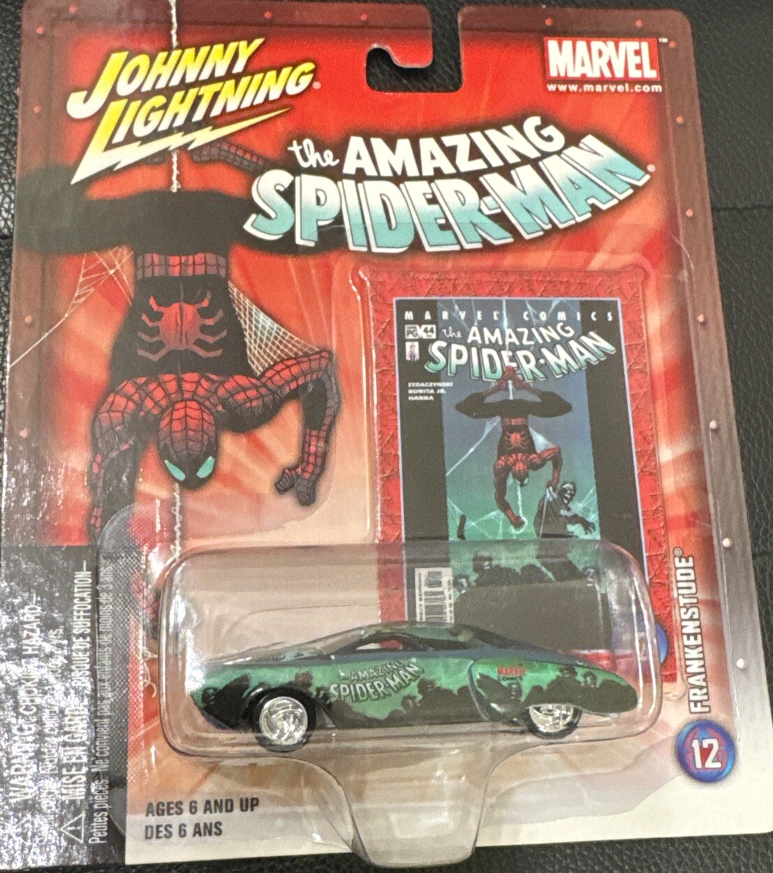 Johnny Lightning #12 Amazing Spider-Man Frankenstude Die-Cast Car w ...