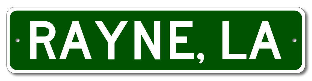 Rayne, Louisiana Metal Wall Decor City Limit Sign - Aluminum | eBay