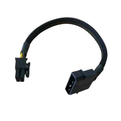 IDE Plus 4Pin to Graphics Card 6Pin Power Supply Cable Female Male 20CM ...