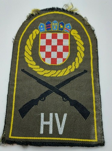 CROATIAN ARMY HV, Croatia Army REGULAR SLEEVE PATCHES, military vintage ...