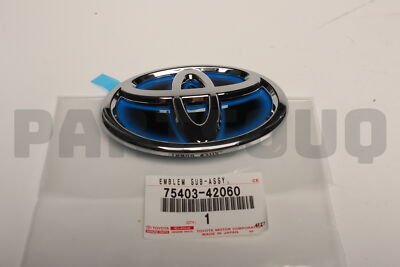 7540342060 Genuine Toyota EMBLEM SUB-ASSY 75403-42060 | eBay