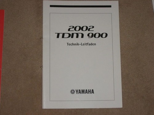 MANUAL YAMAHA TDM 900 GUÍA TECNOLOGÍA INSTRUCCIONES DE MANTENIMIENTO TALLER AÑO | eBay