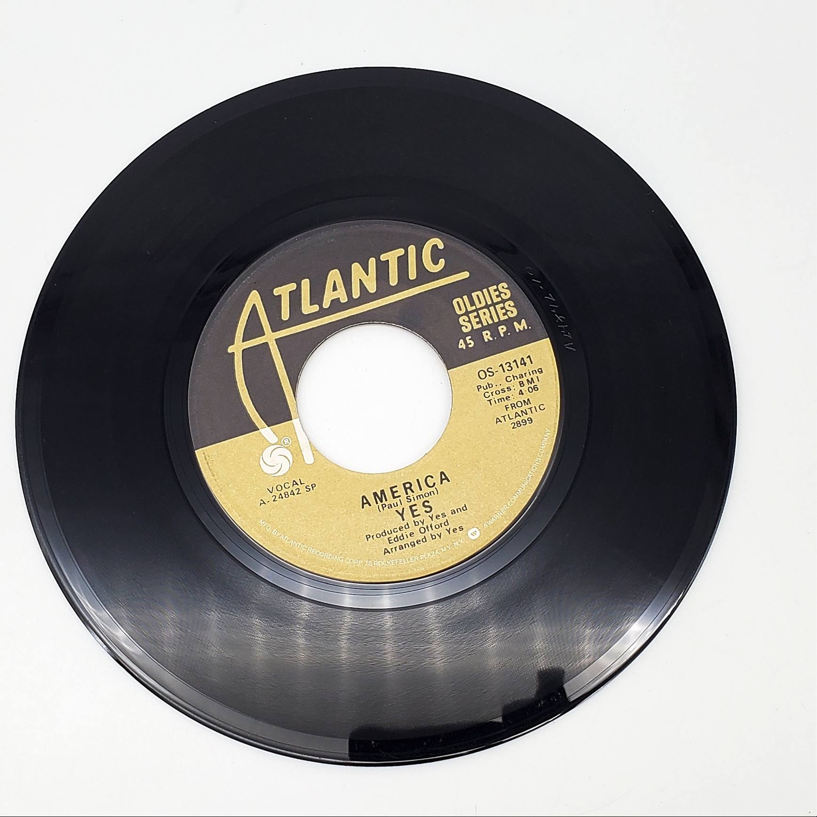 Yes Your Move Single Record Atlantic Records OS-13141 Reissue | eBay