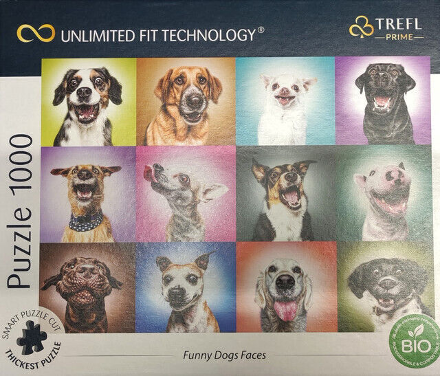 Puzzle 1000 elementów. Funny Dogs Faces | eBay