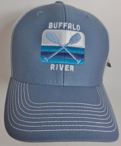 Buffalo River Hat Trucker Snapback Arkansas Rafting USA Embroidery ...