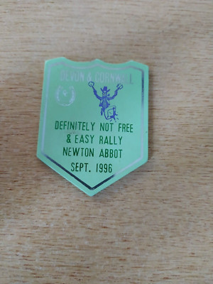 Caravan Club Badge D- Newton Abbot Definitely Not Free & East Rally ...