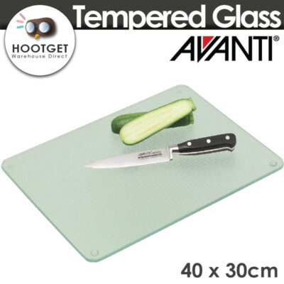 Avanti Tempered Glass Clear Chopping Board Bench Protector Bench Saver ...
