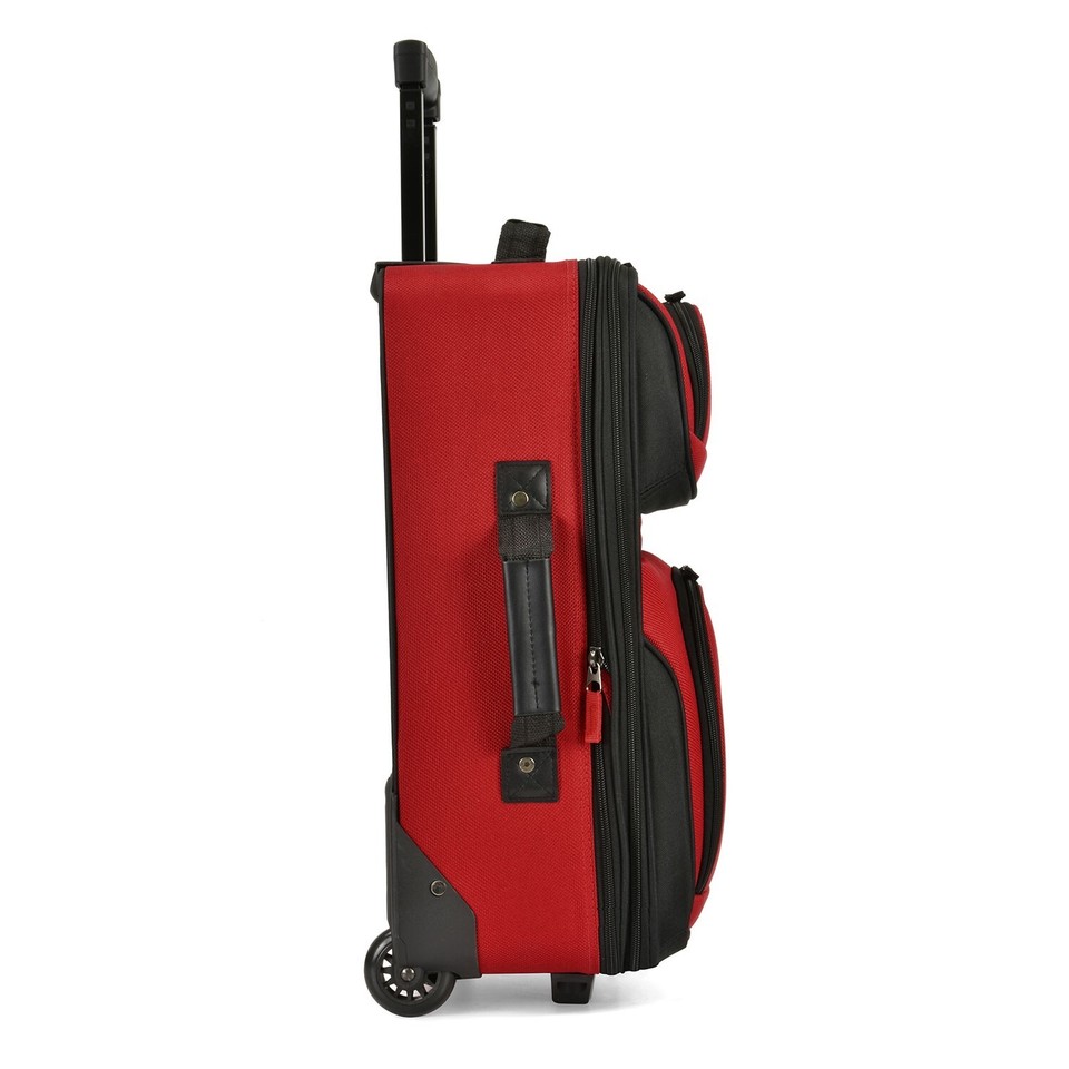 U.S. Traveler Rio 2 Pc Expandable Softside 20" Carry On 1200D Luggage ...