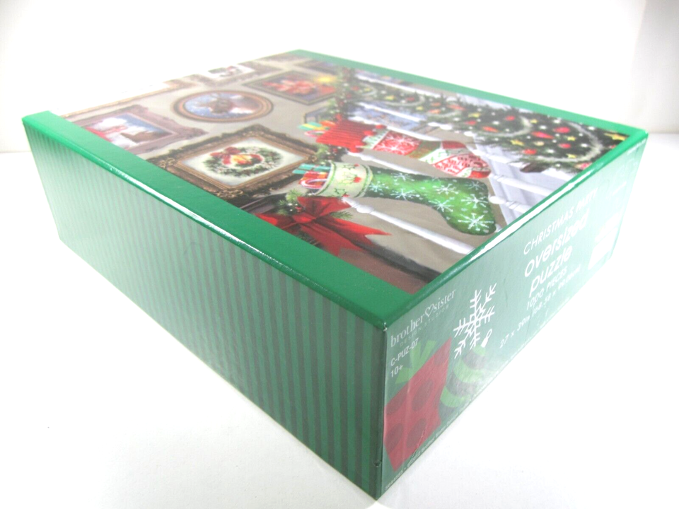 Christmas Party 1000 Large Piece Puzzle 39x27 Hobby Lobby stockings ...