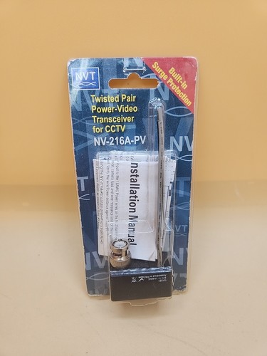 NVT NV-216A-PV Twisted Pair Power Video Transceiver CCTV BALUN 568 ...