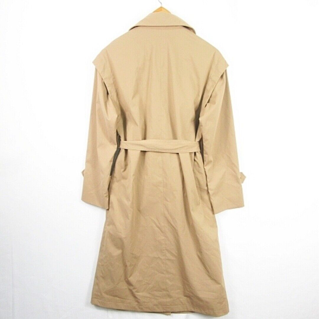 GU 2 Way Trench Coat Gilet Long Length XS Beige Small Size GU 2 Way Trench Coat Gilet Long Length XS Beige Small Size