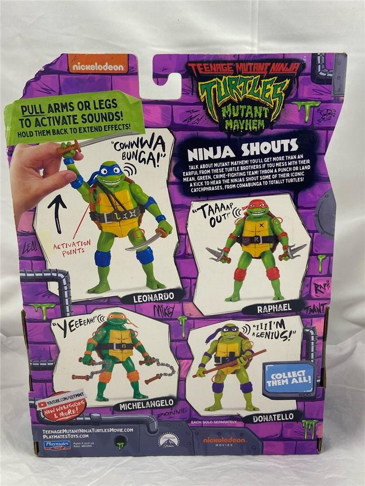 Teenage Mutant Ninja Turtles TMNT Ninja Shouts Leonardo w/ Sound ...