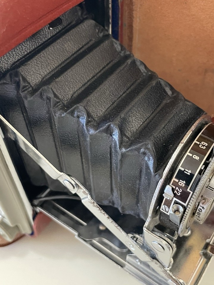 Vintage Foldex 6.3 Pho-Tak Camera in Leather Case 1950s Photography ...