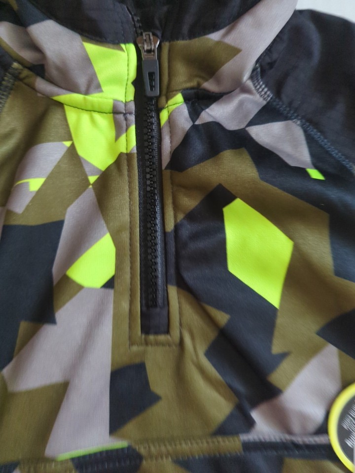 Tech Fleece Boys Black Green Camo Hooded Pullover Jacket Sz 10/12 New ...