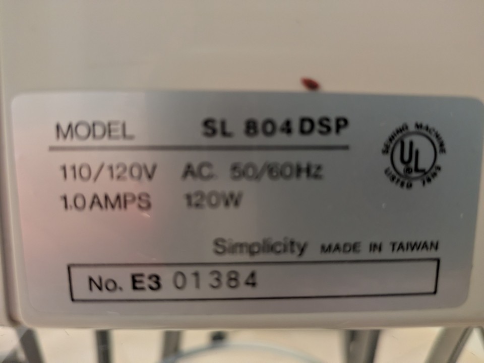 Simplicity Easy Lock Sewing Machine 804 DSP Differental Feed Serger | eBay