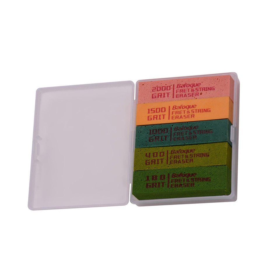 5-Pack Guitar Fret Polishing Erasers Rubber Blocks 180 400 1000 1500 ...